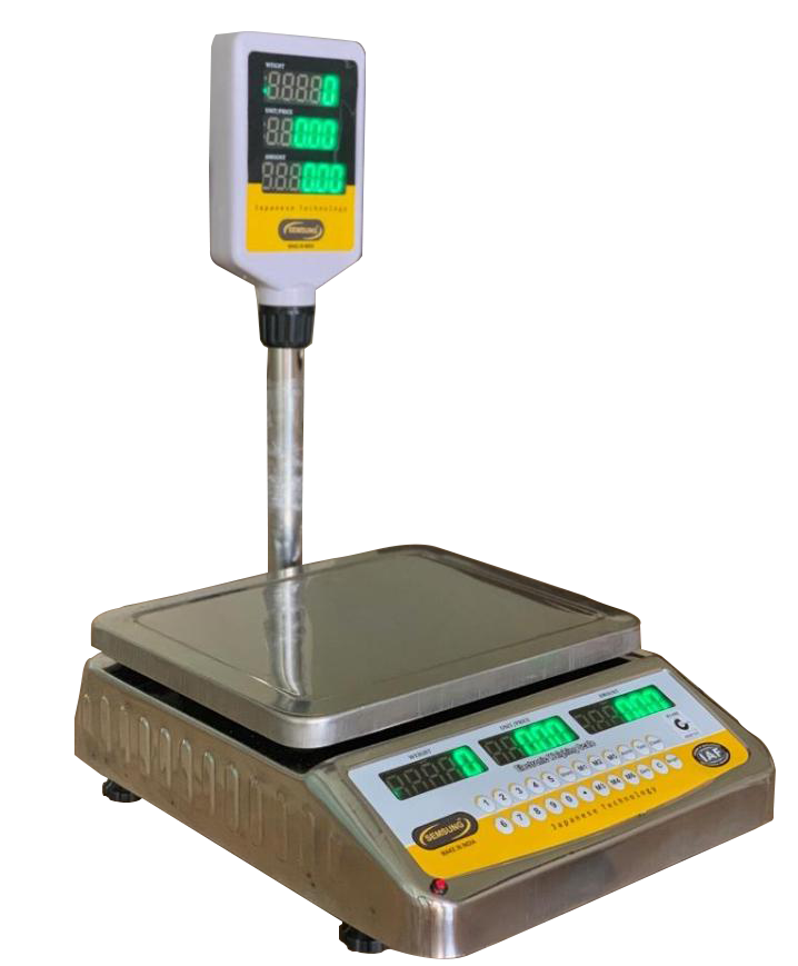 Activa 30kg Price Computing weight machine,POLE SS body,Dual Colour ...